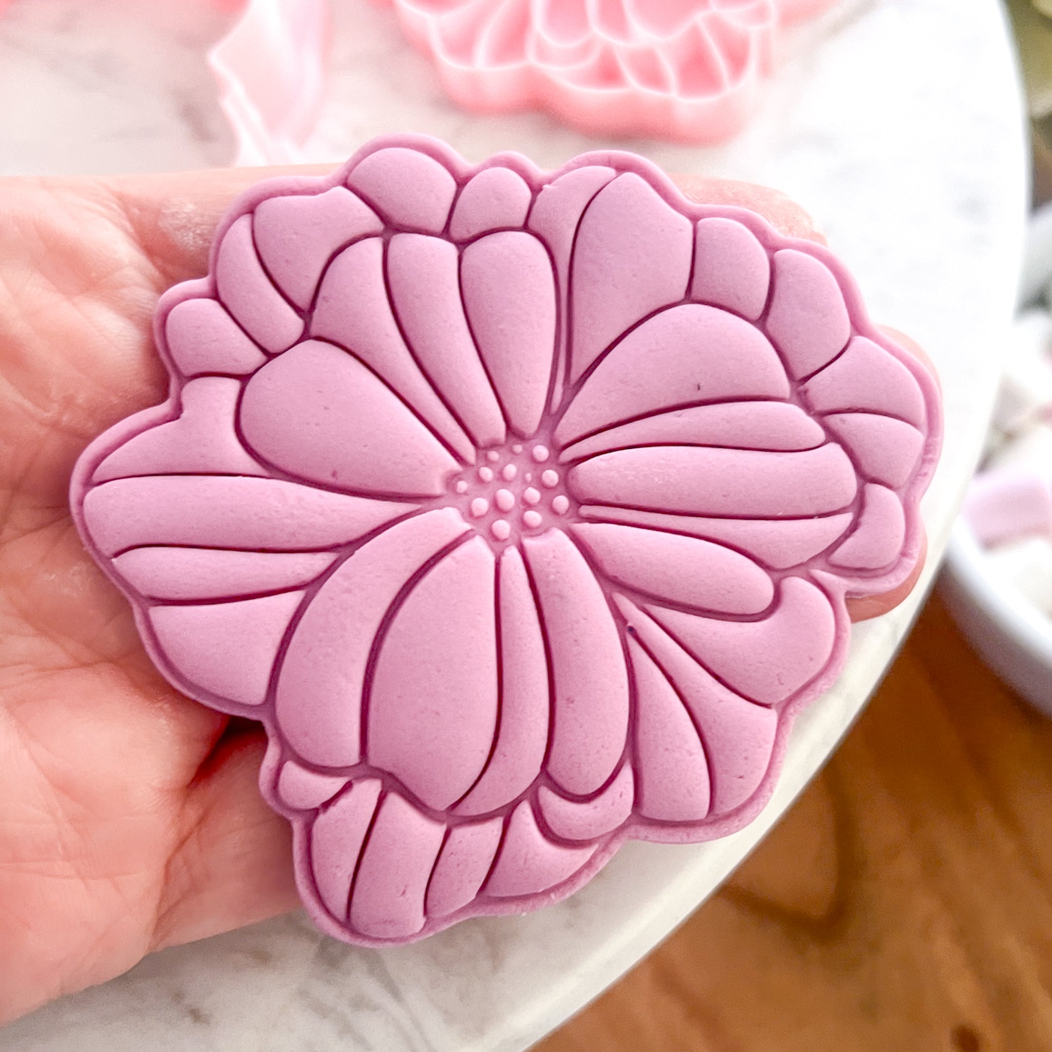 Detailed Flower" - Cookie Cutter & Stamp | Wedding Cookie Cutter ...