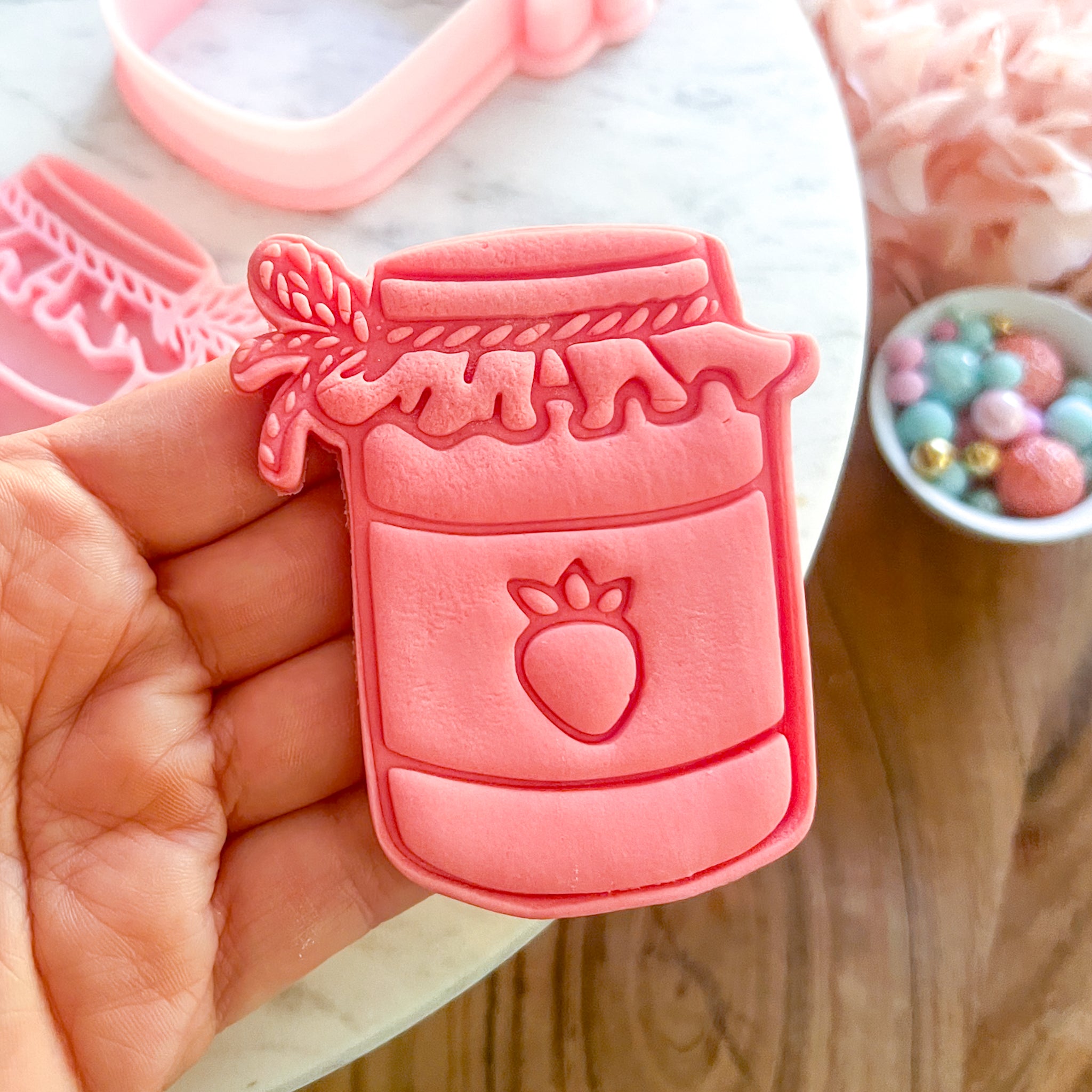 Jam Jar" Cookie Cutter & Stamp | Cookie Cutter | Happy Cookie Cutters