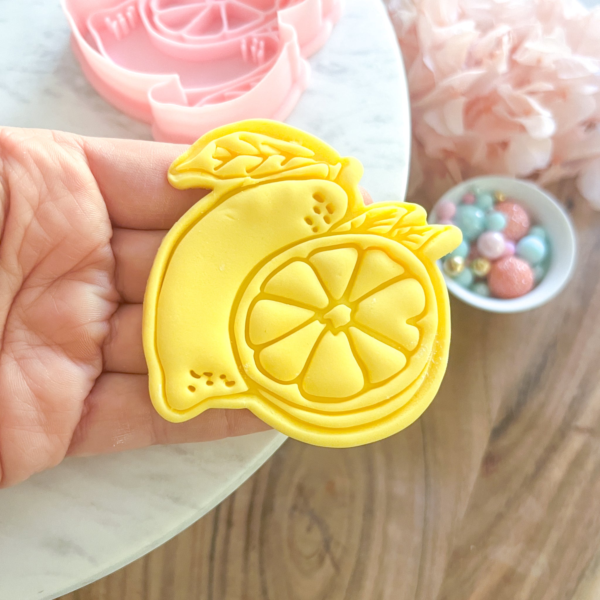 Lemon Bunch" - Cookie Cutter & Stamp | Cookie Cutter | Happy Cookie Cutters