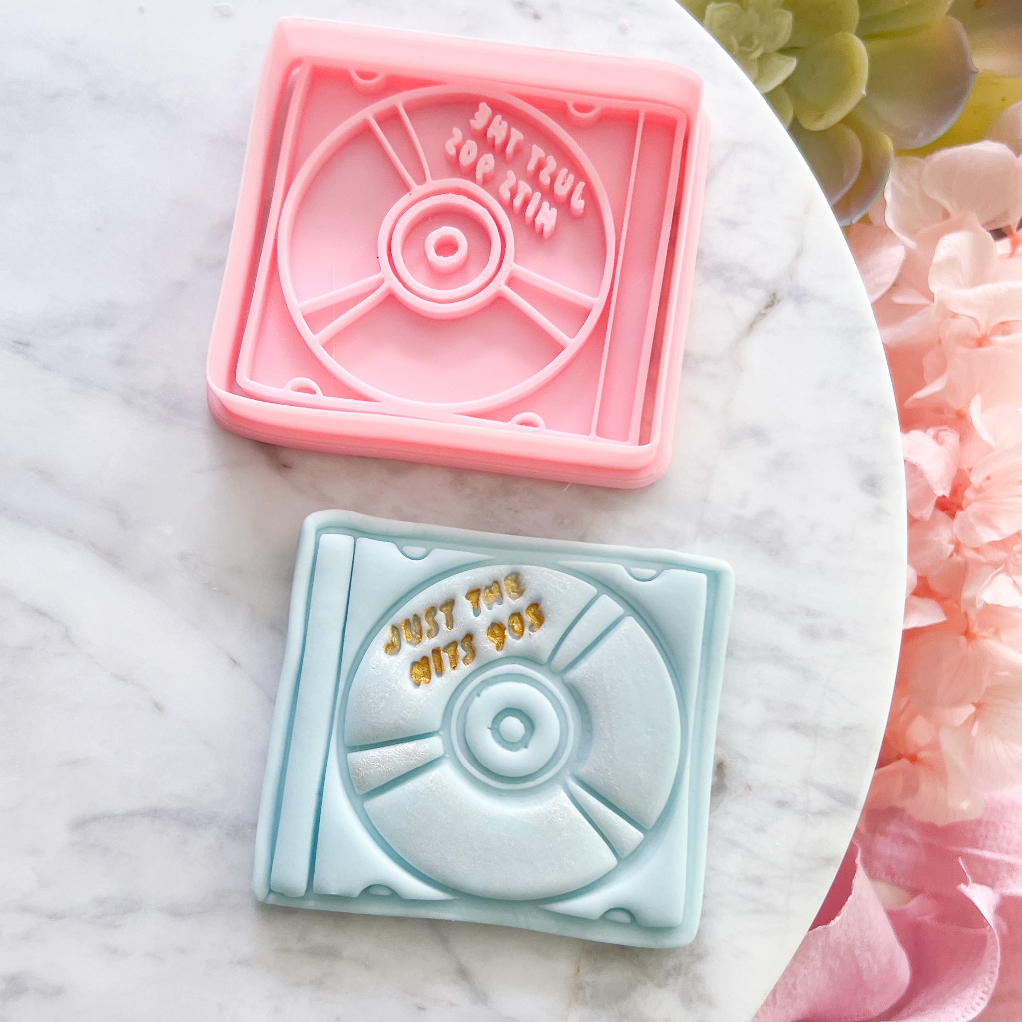 Just the Hits 90s CD - Cutter & Stamp Set | Happy Cookie Cutters