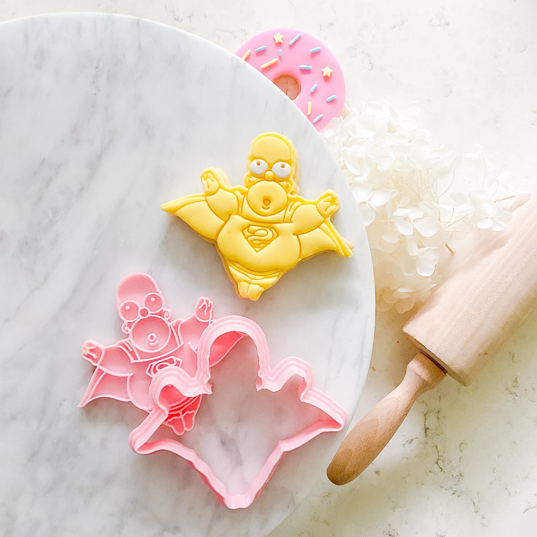 Super Homer" Cookie Cutter And Stamp Set | Cookie Cutter | Happy Cookie ...
