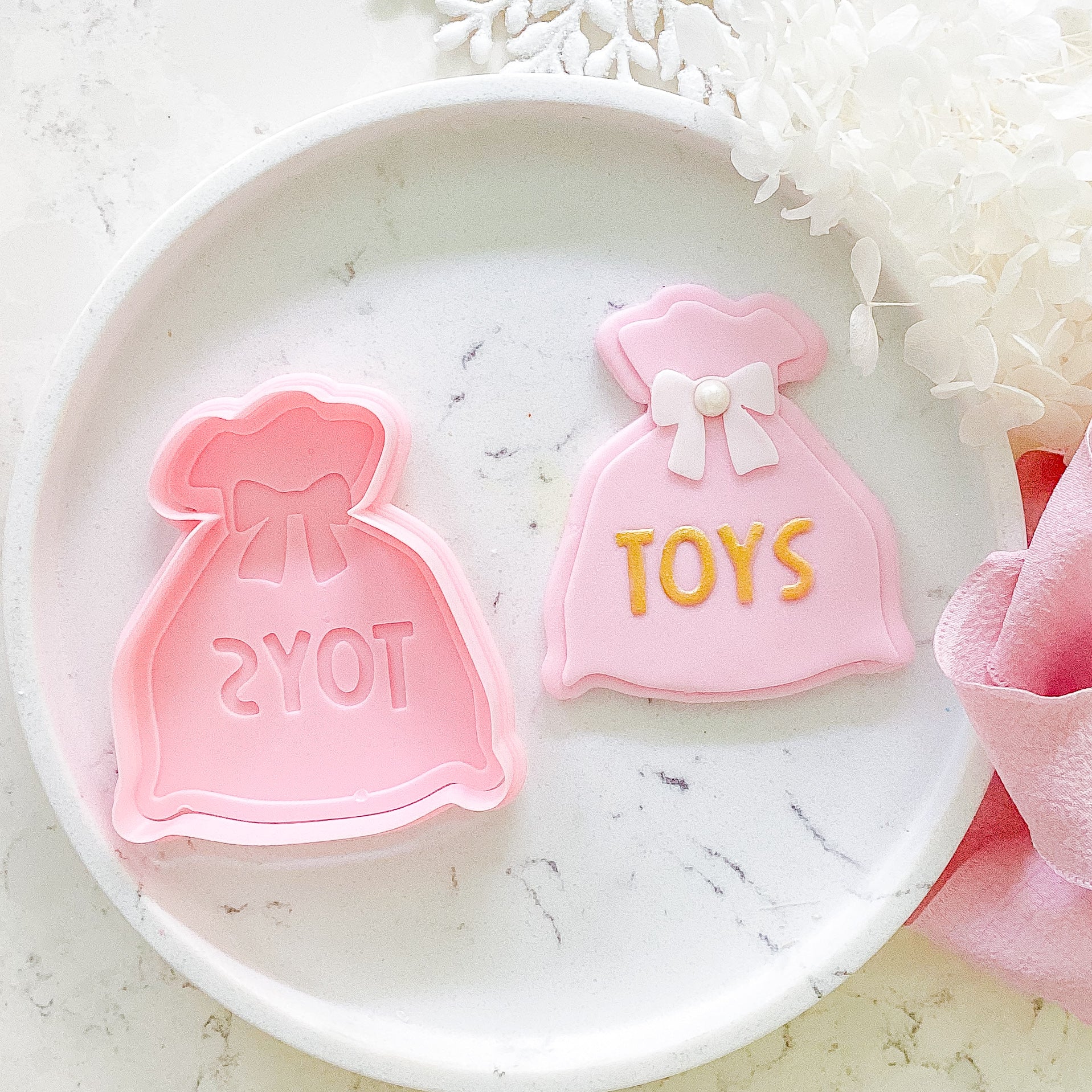 Merry Christmas" - Cutter & Stamp Set | Christmas Cookie Cutter | Happy ...
