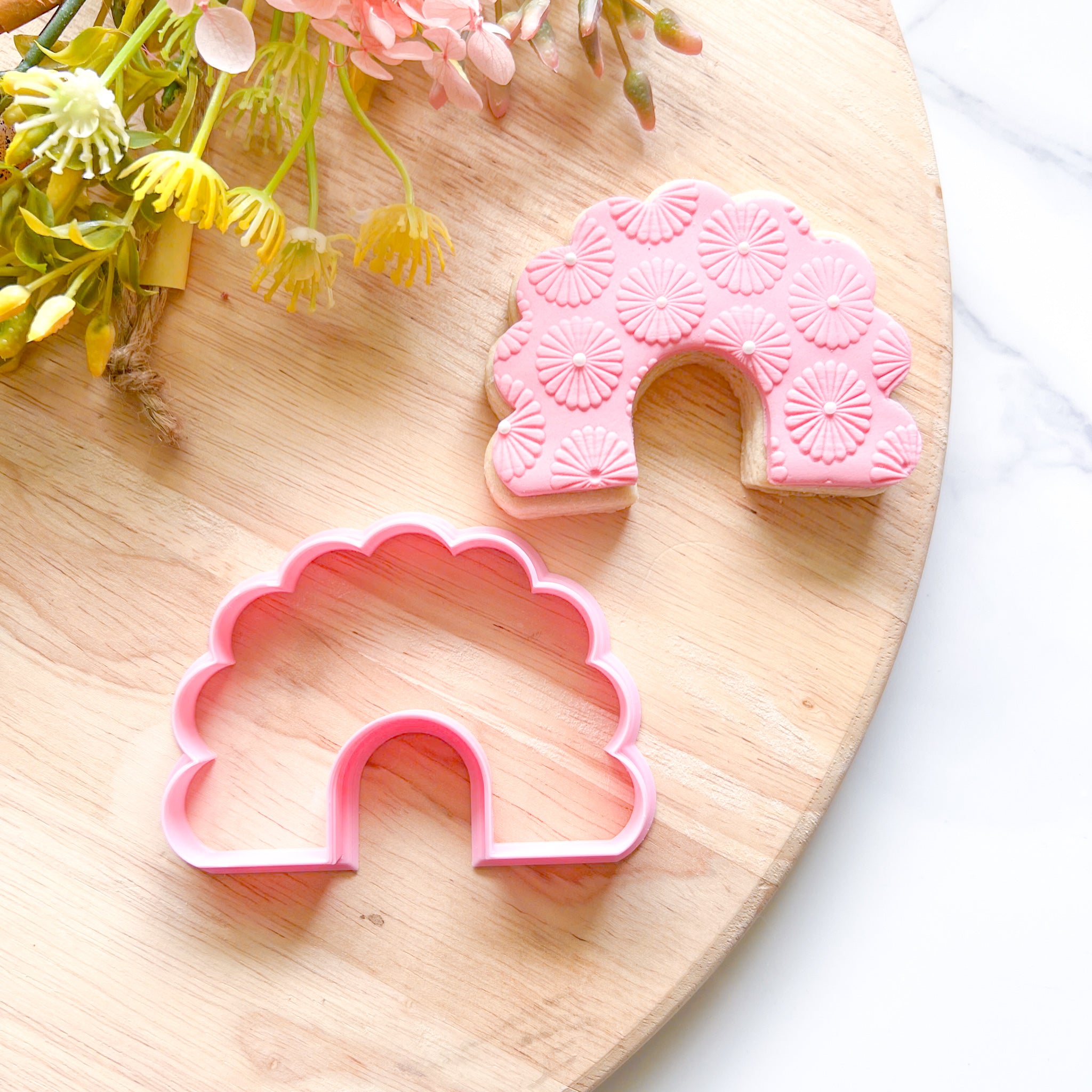 Scalloped Rainbow Cookie Cutter – Happy Cookie Cutters