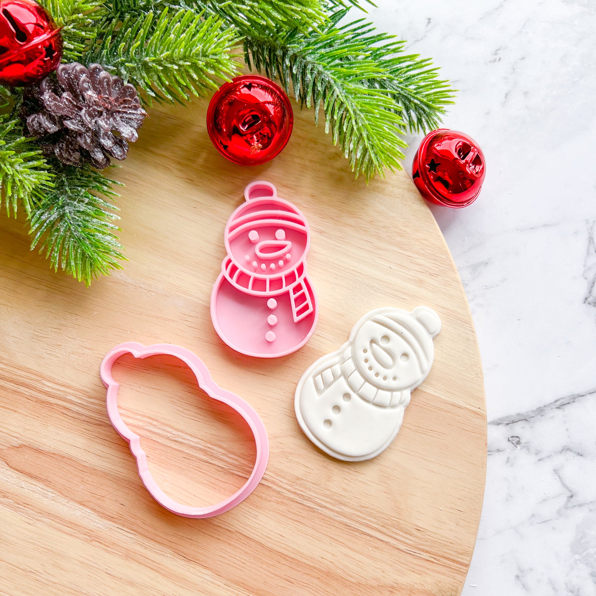 Snowman" Cookie Cutter & Stamp | Christmas Cookie Cutter | Happy Cookie ...