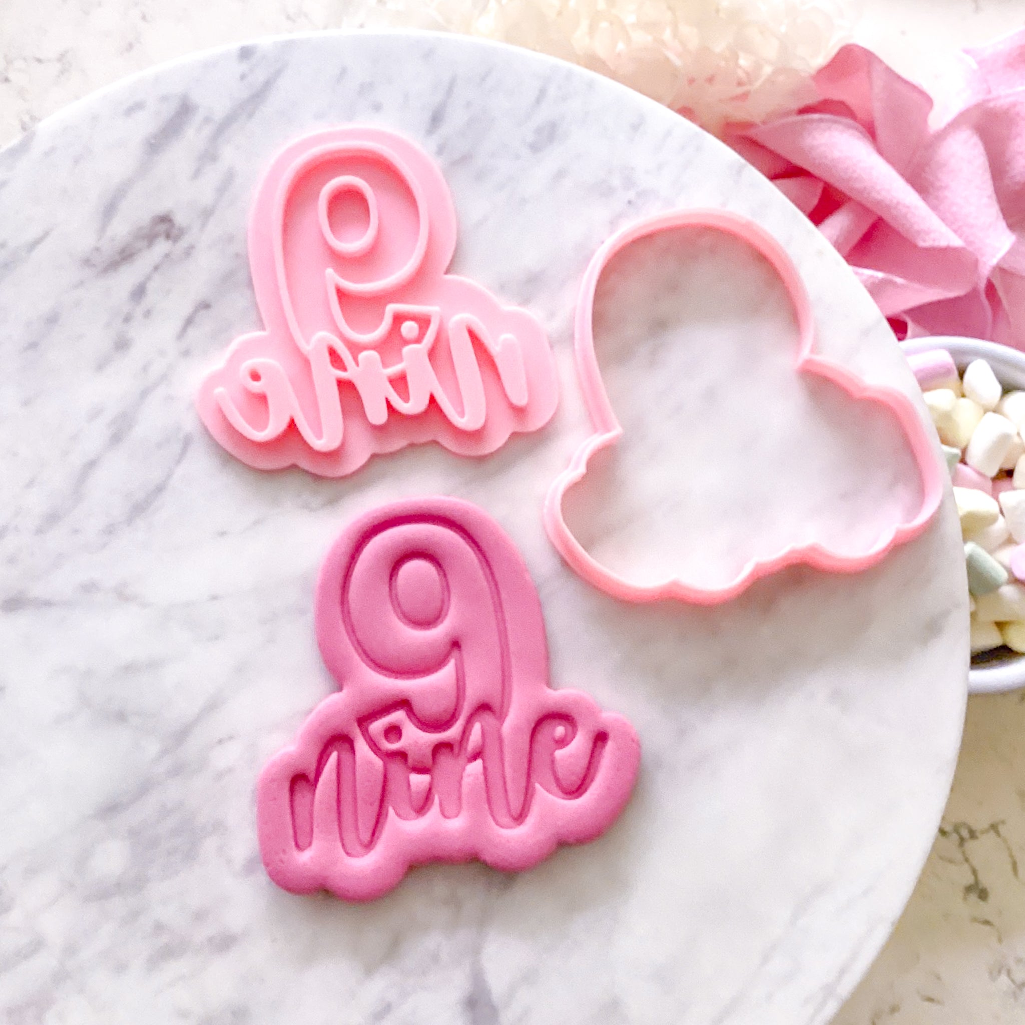Nine - Cookie Cutter & Stamp | Cookie Cutter | Happy Cookie Cutters