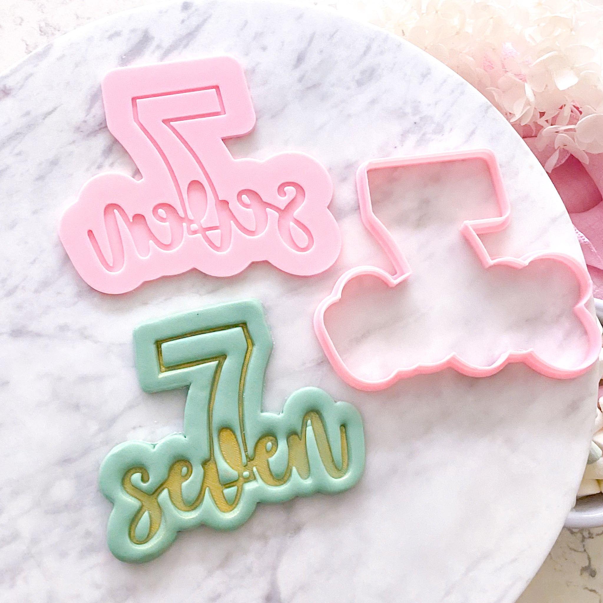 Seven - Cookie Cutter & Stamp | Birthday Cookie Cutter | Happy Cookie ...