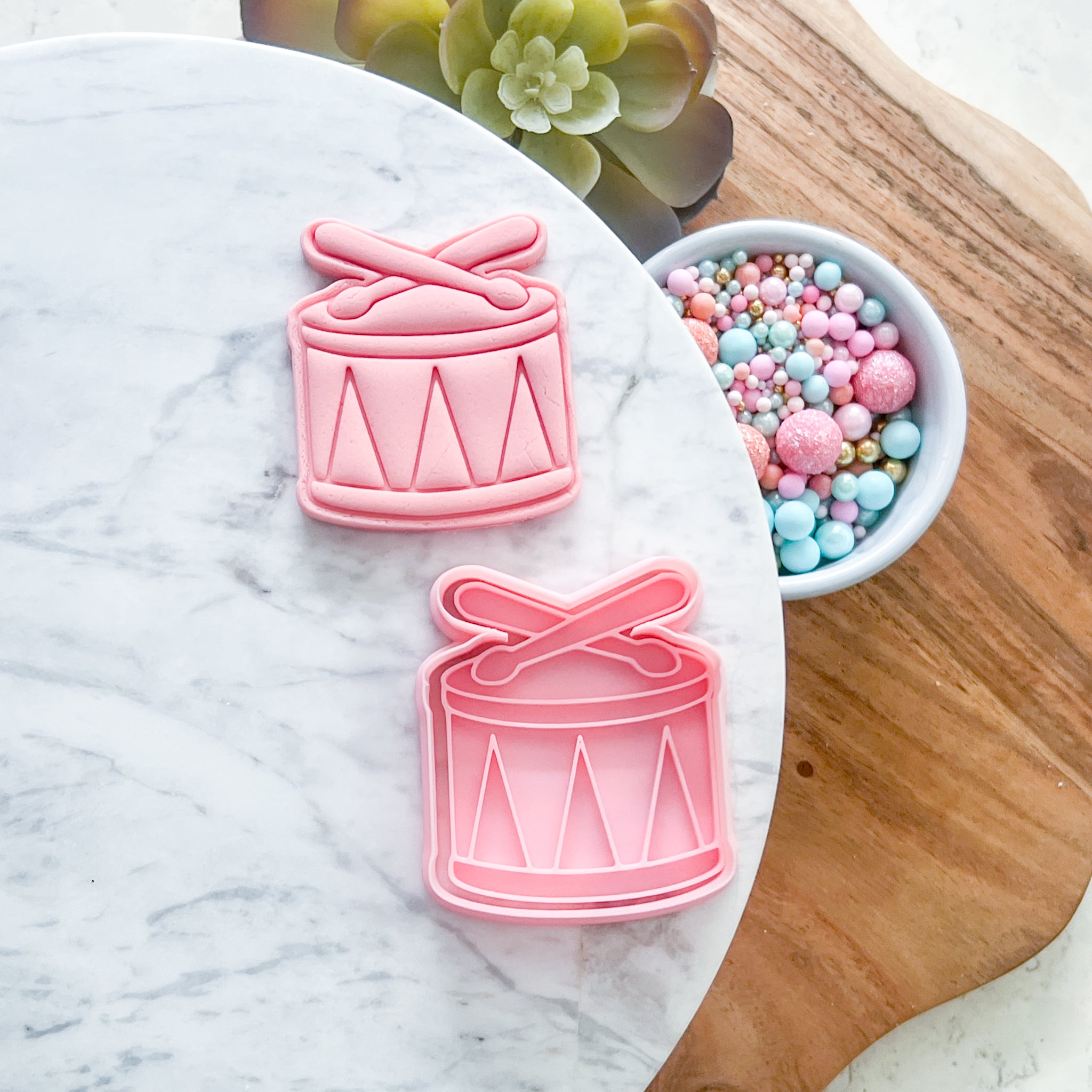 Drum" Cookie Cutter & Stamp | Christmas Cookie Cutter | Happy Cookie ...