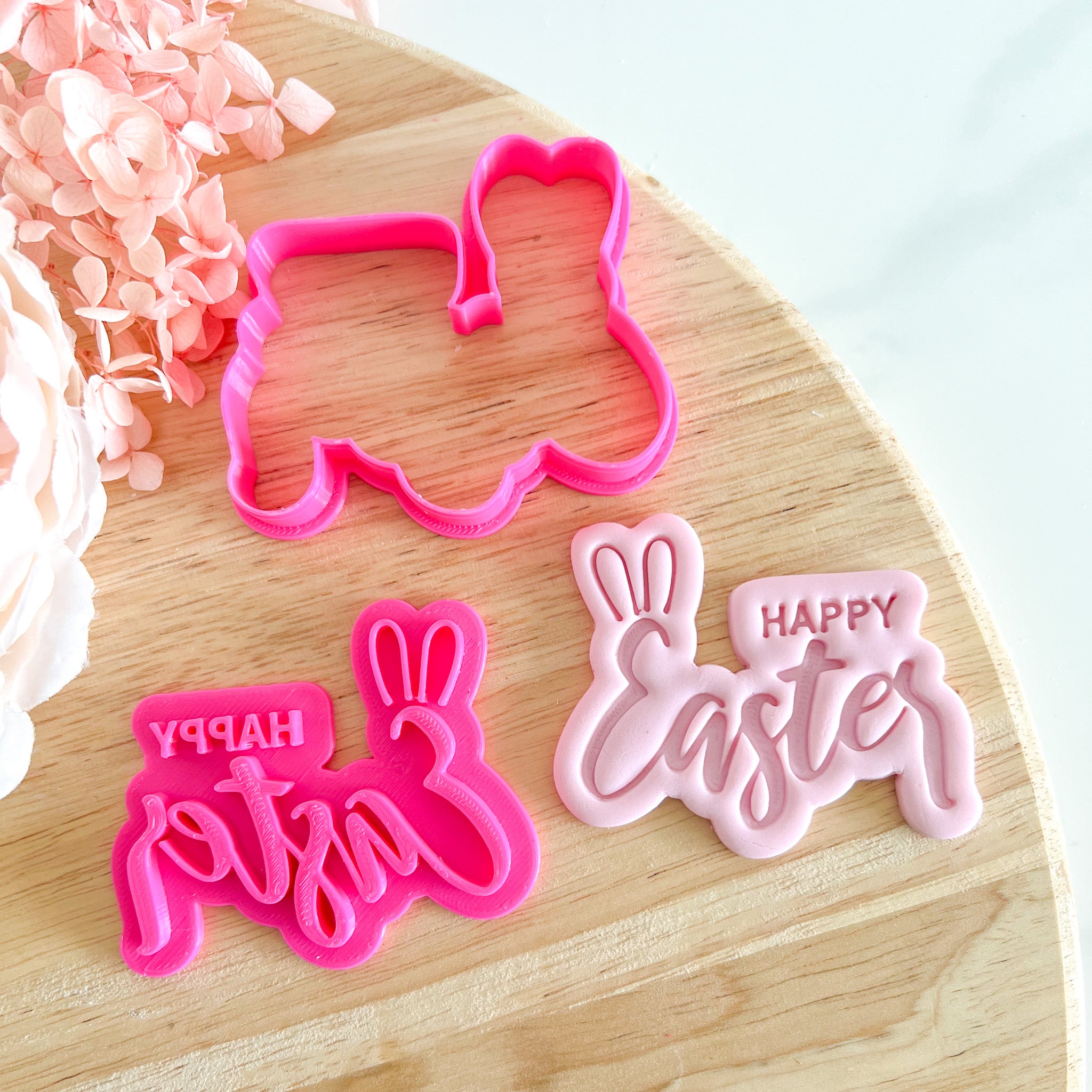 Happy Easter W Ears Cutter & Stamp On Sale! | Easter Cookie Cutter ...