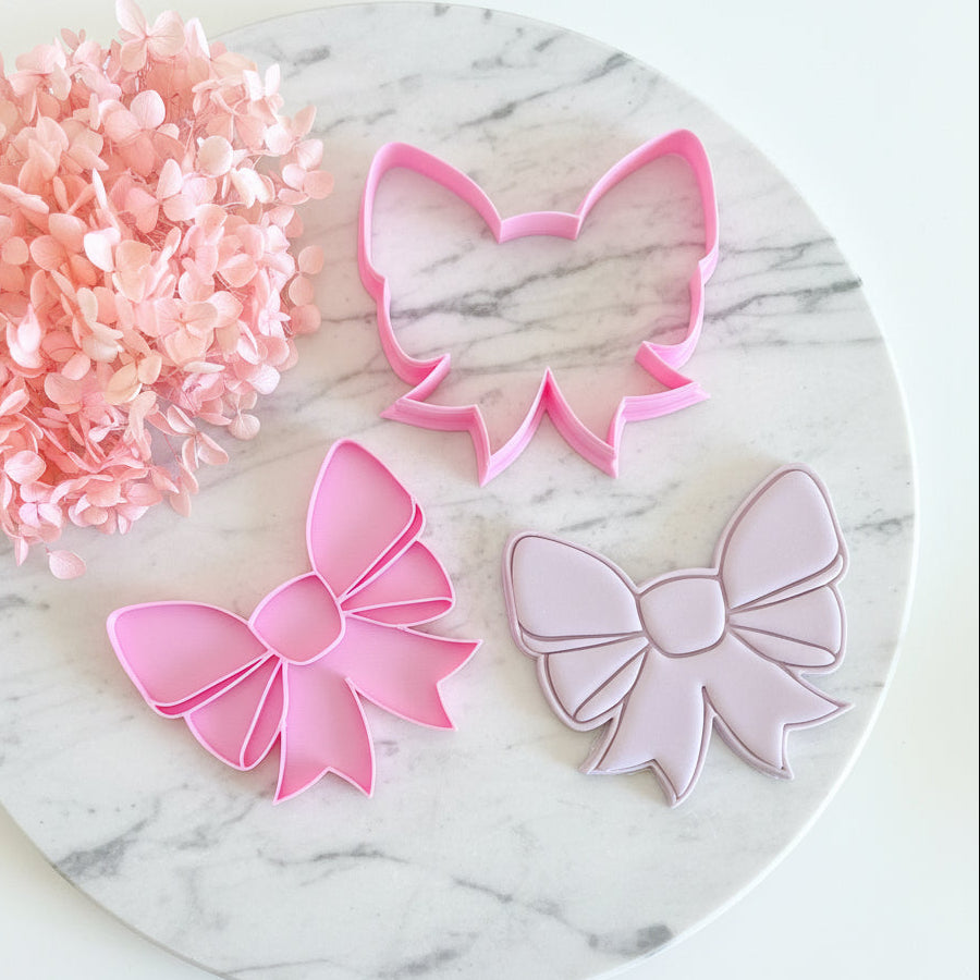 Beautiful Bow - Cutter & Stamp | Cookie Cutter | Happy Cookie Cutters