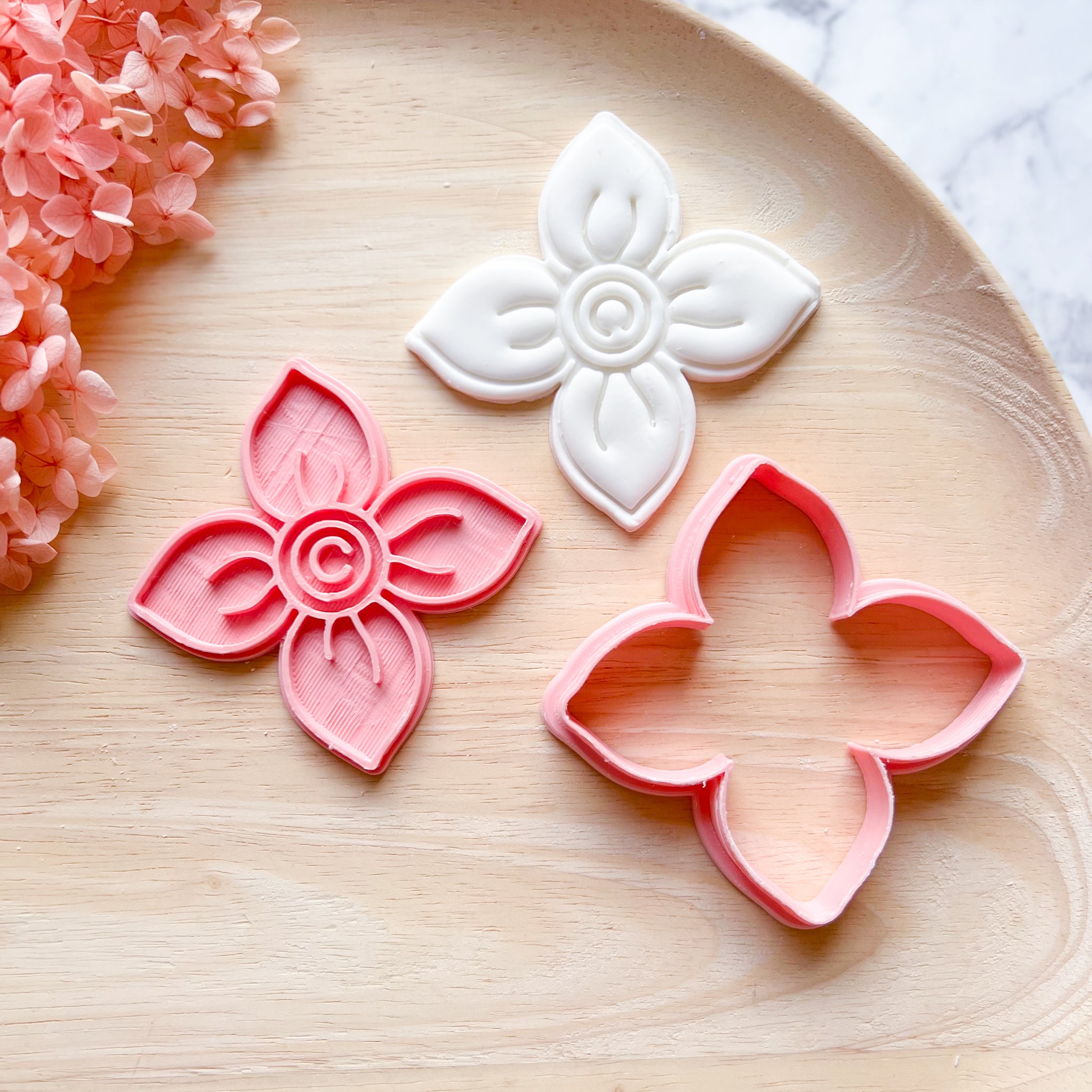 Flower #5 Cookie Cutter & Stamp | Cookie Cutter | Happy Cookie Cutters